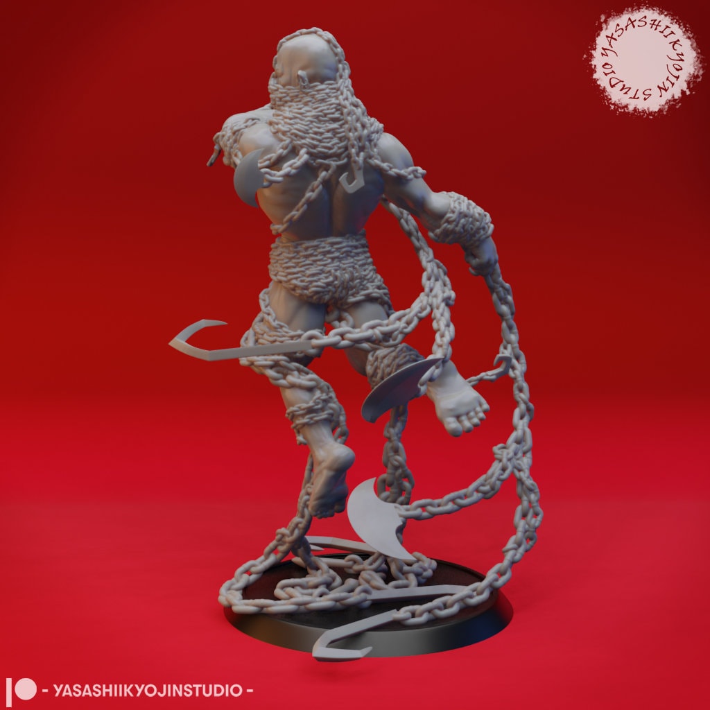 Chain Devil DND Mini Figure - by Yasashi Kyojin - Etsy