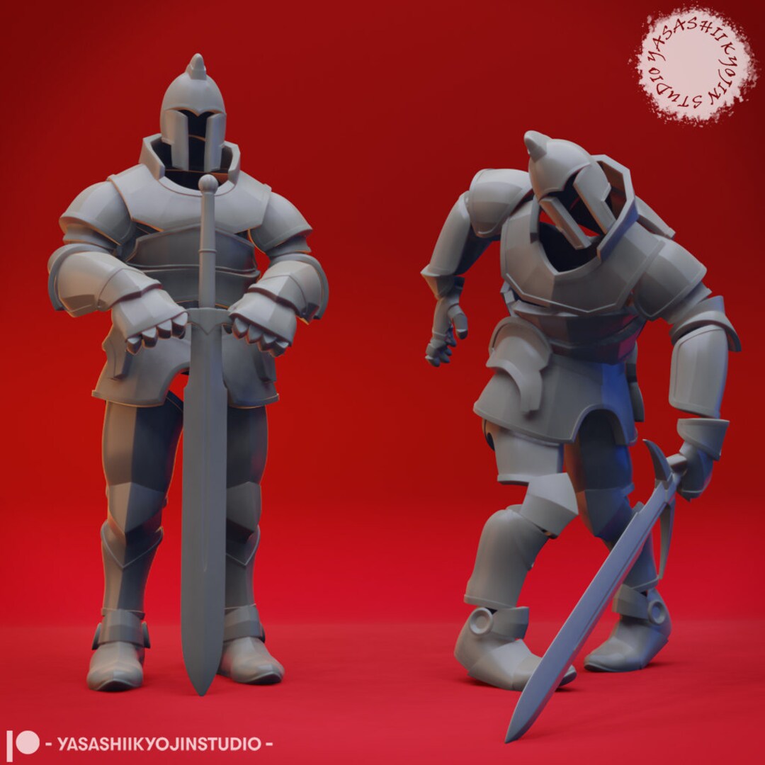 Animated Armor Dnd Mini Figure - by Yasashi Kyojin - Etsy
