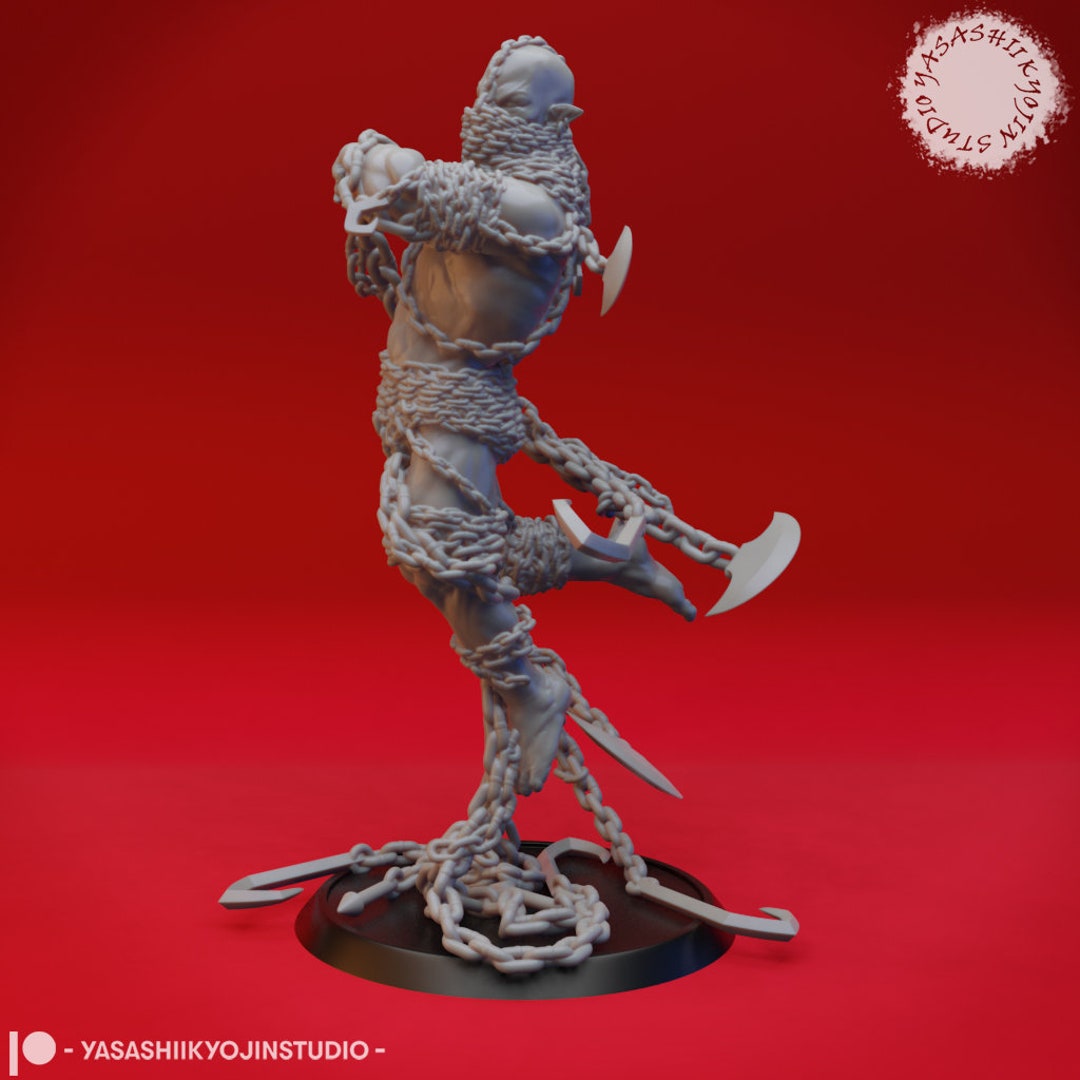 Chain Devil DND Mini Figure - by Yasashi Kyojin - Etsy