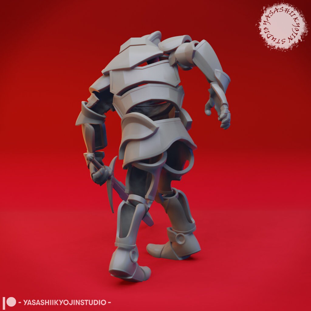 Animated Armor Dnd Mini Figure - by Yasashi Kyojin - Etsy