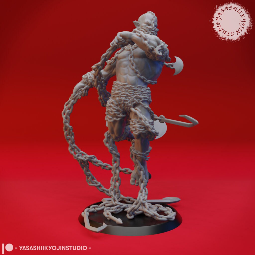 Chain Devil DND Mini Figure by Yasashi Kyojin - Etsy