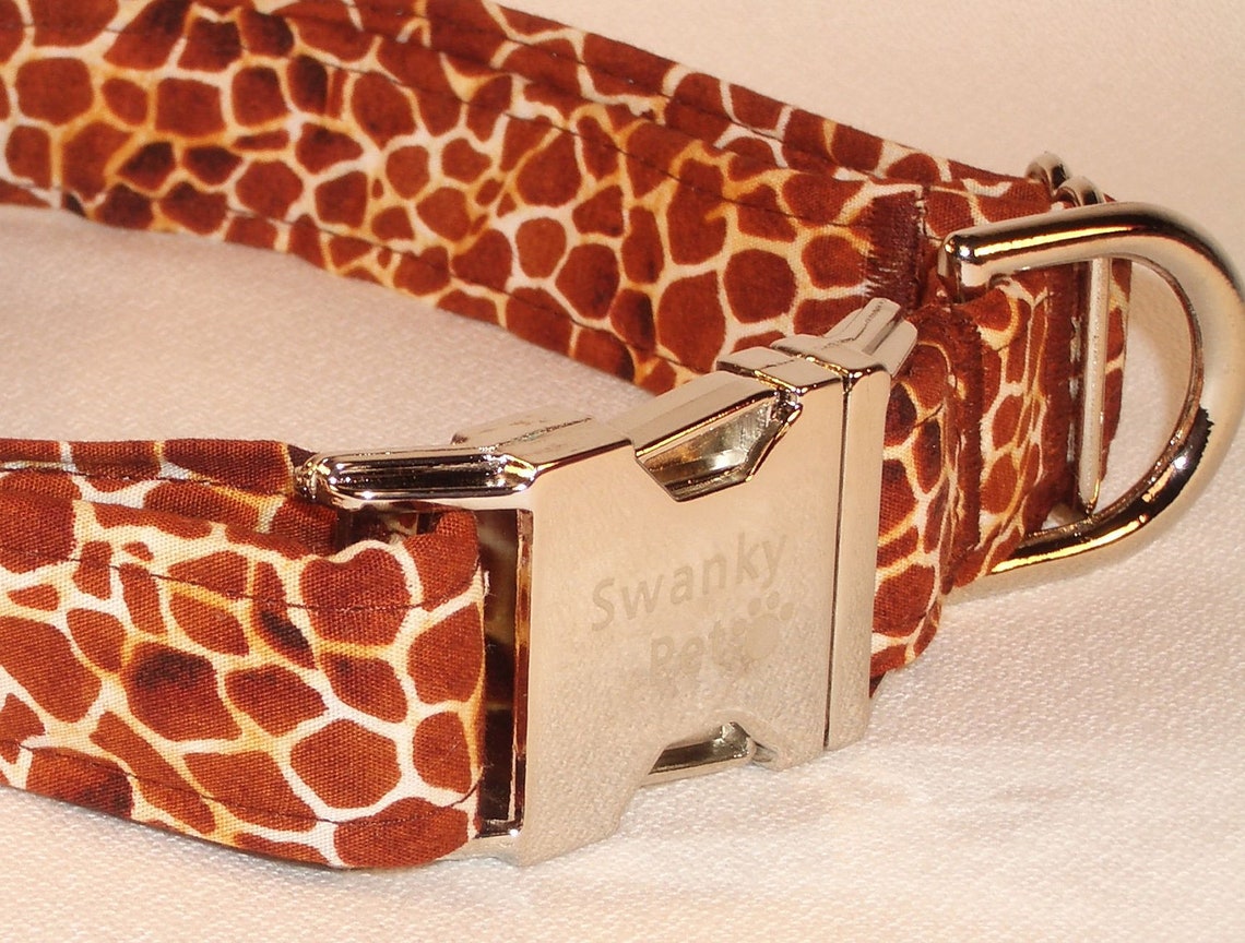 Giraffe Print Dog Collar by Swanky Pet - Etsy
