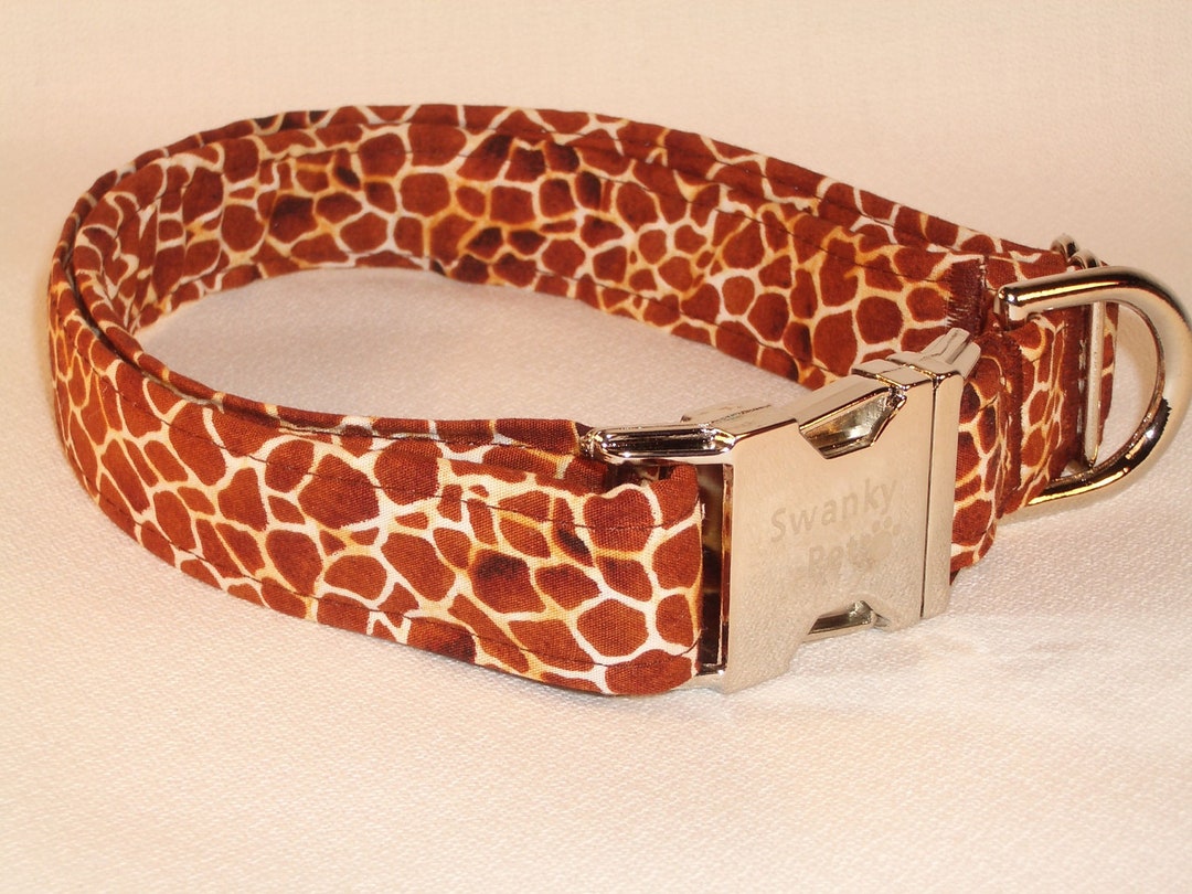 Giraffe Print Dog Collar by Swanky Pet - Etsy