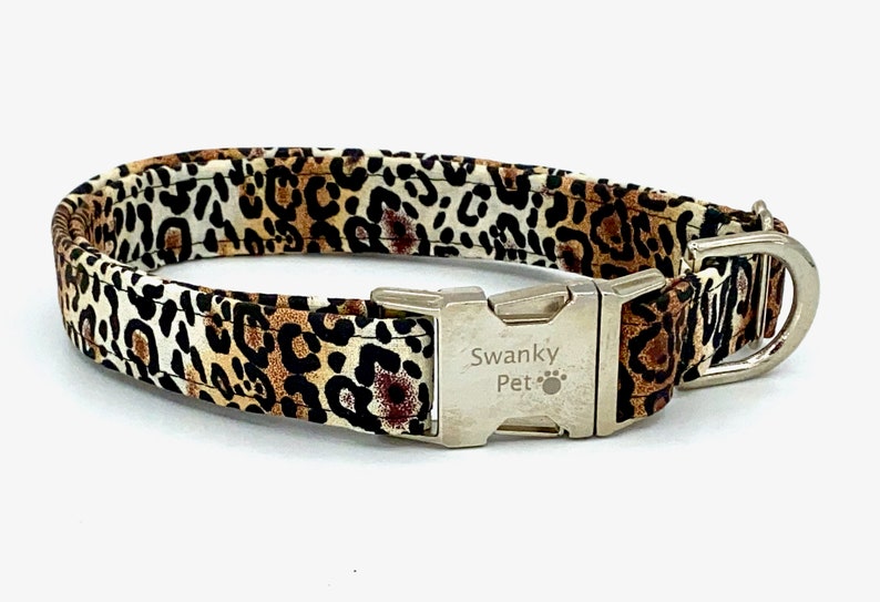 Stylish Cheetah Print Collar by Swanky Pet - Etsy