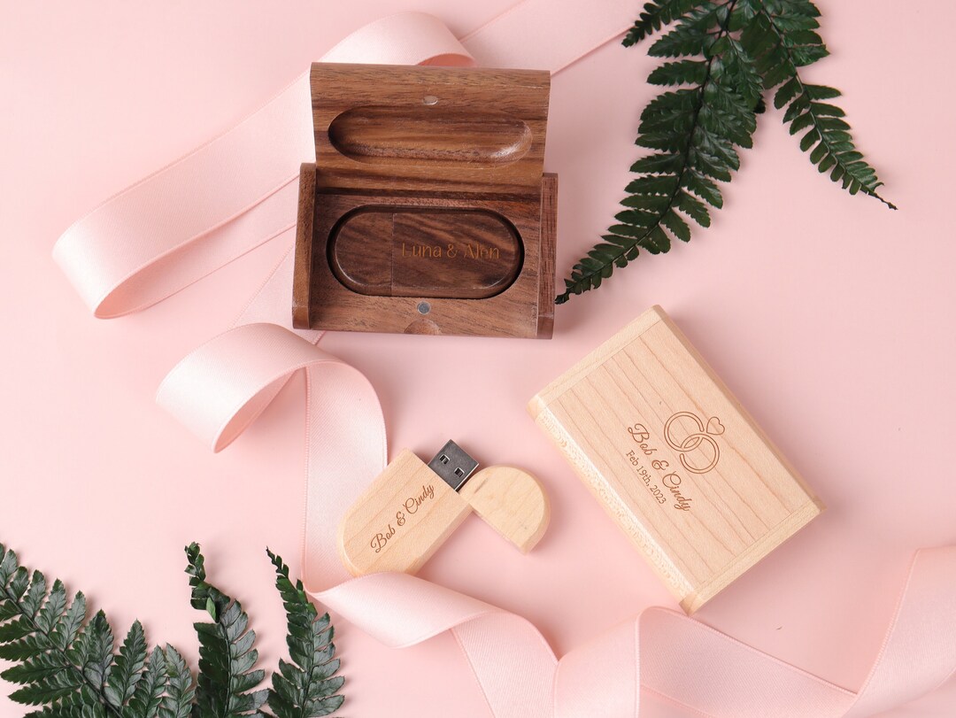 Personalized Photography USB Stick,wooden USB Stick Set,wedding Wood ...
