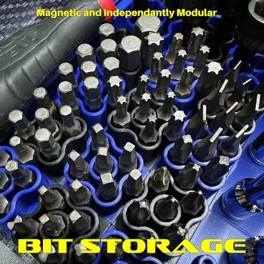 Hex Bit Blok (10 Pack) by Toolblok Modular Magnetic Tool Organizer - Etsy