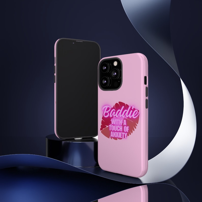 Baddie With A Touch of Anxiety / Psychology / Pink / Phone Case ...