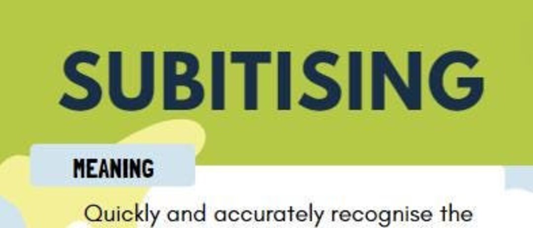 Subitising Poster With Subitising Flash Cards - Etsy