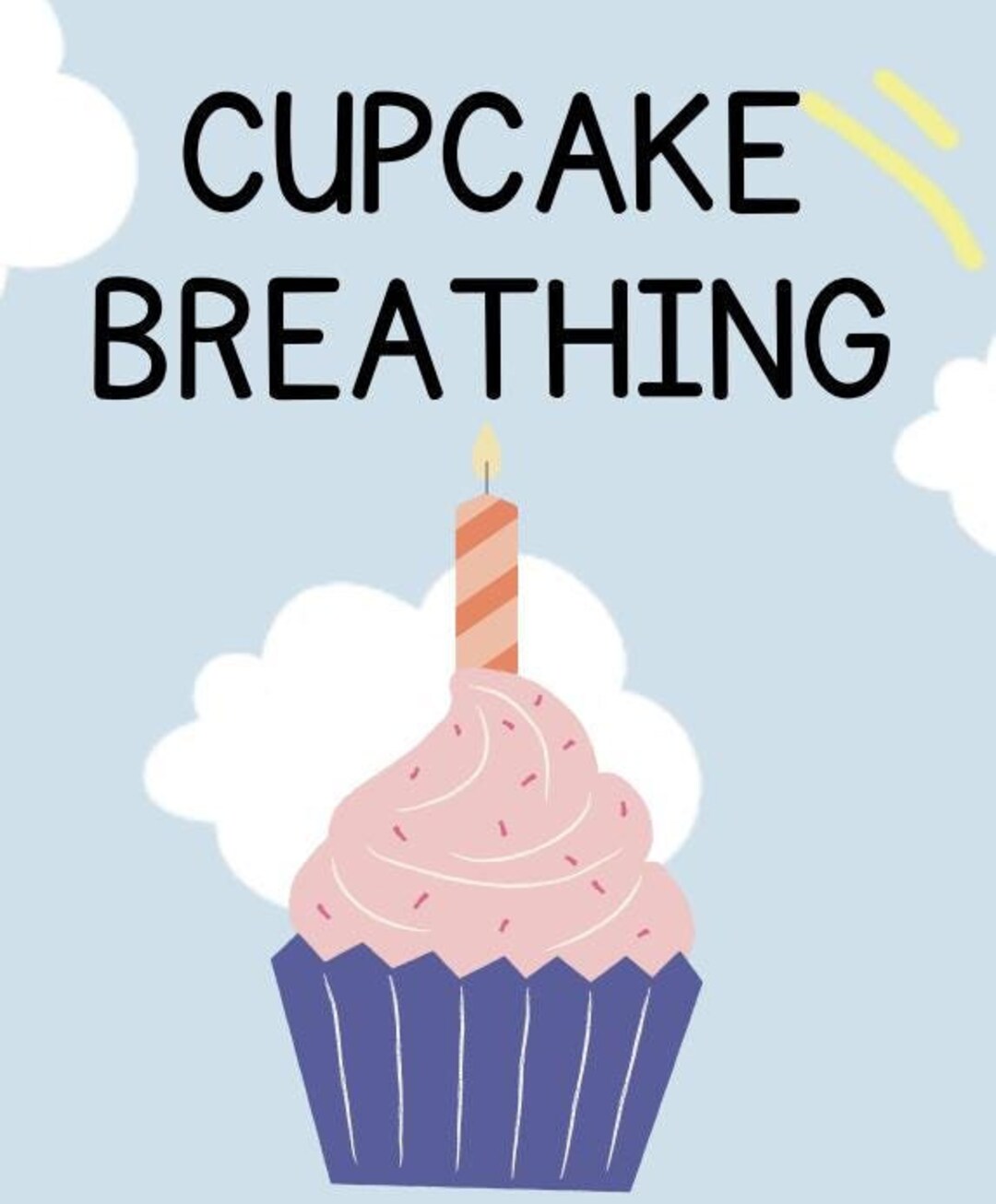 Cupcake Breathing Poster - Etsy