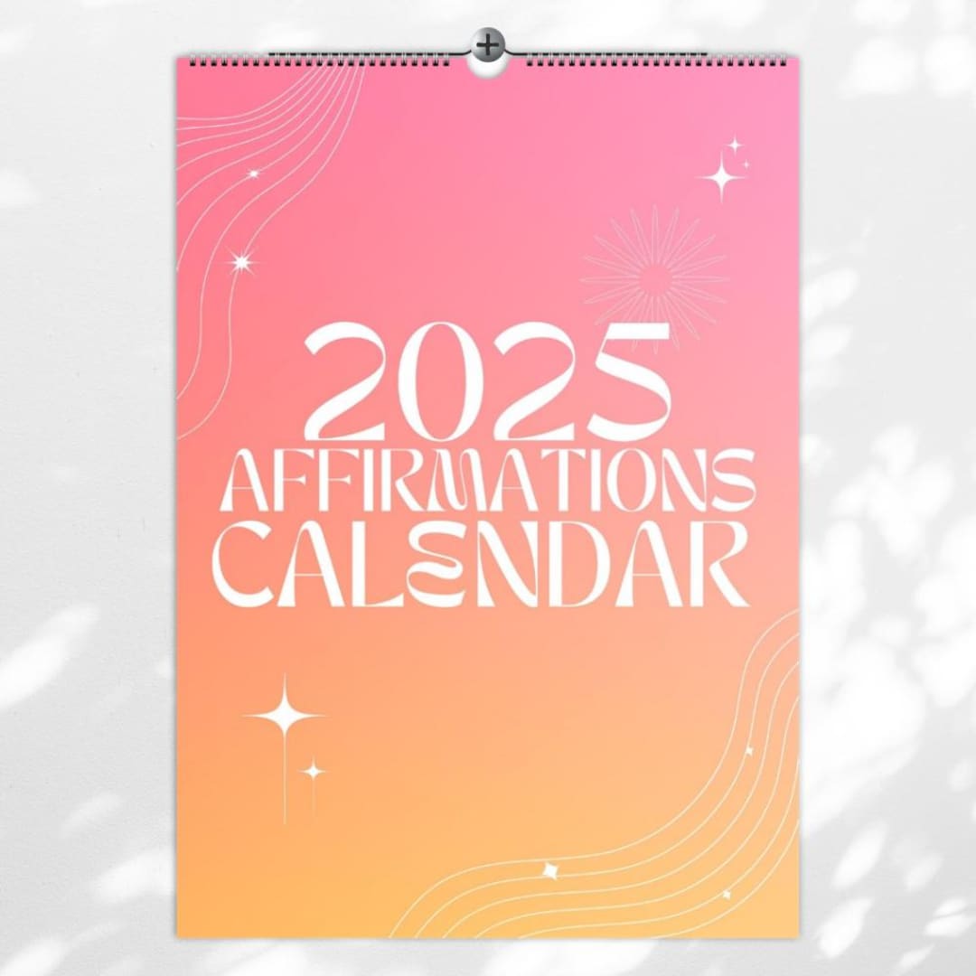 2025 Positive Affirmations Wall Calendar for Manifesting Happiness and ...