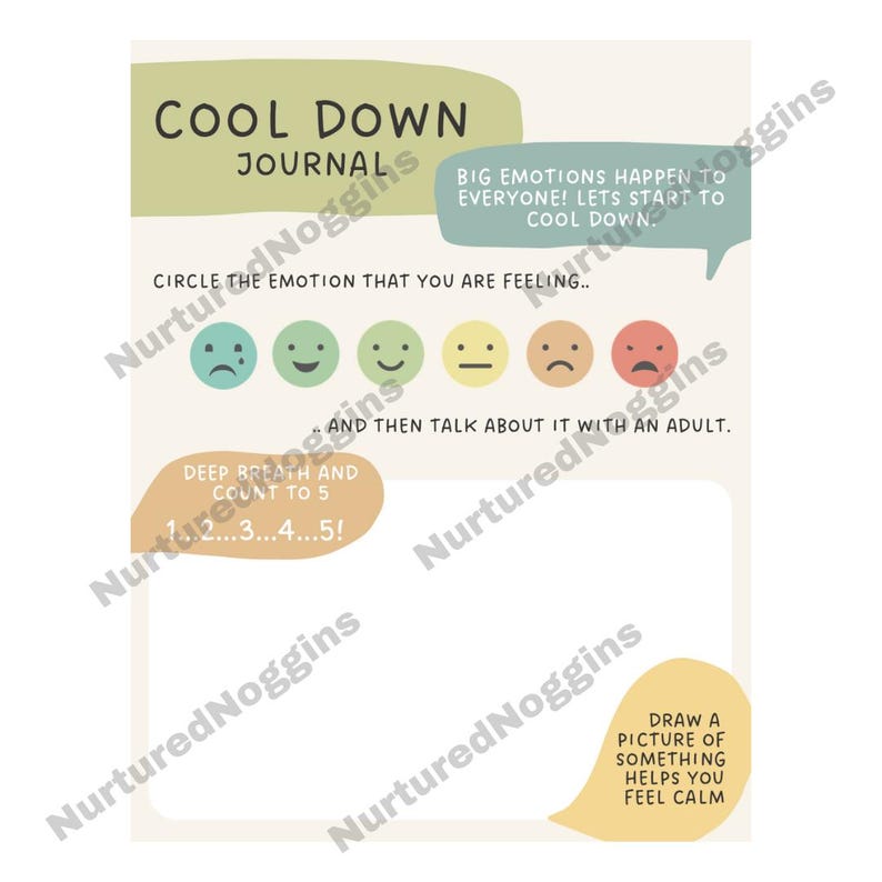Calm Kids Bundle | Calming Activities & Emotion Journal Page | Instant ...