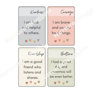 Kids Daily Affirmation Cards | Positive Affirmations Printable ...