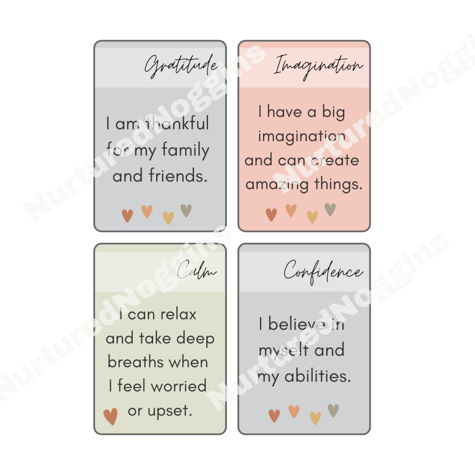 Kids Daily Affirmation Cards | Positive Affirmations Printable ...