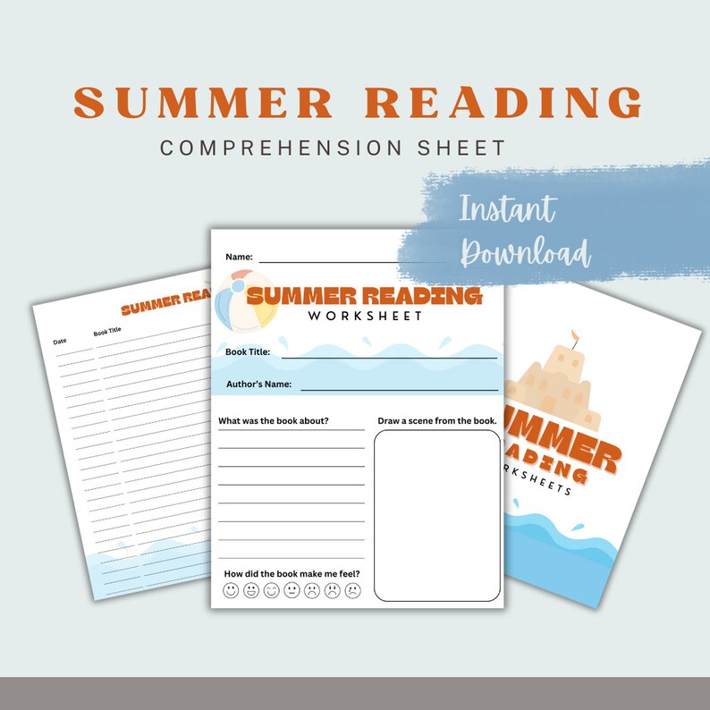 Summer Reading Activity: Beginner Reader Worksheet Pack | Digital ...