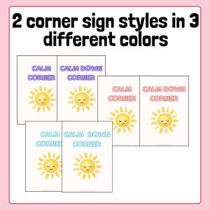Calm Corner Poster Pack | Classroom Management | Social Emotional ...