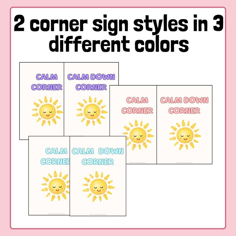 Calm Corner Poster Pack | Classroom Management | Social Emotional ...