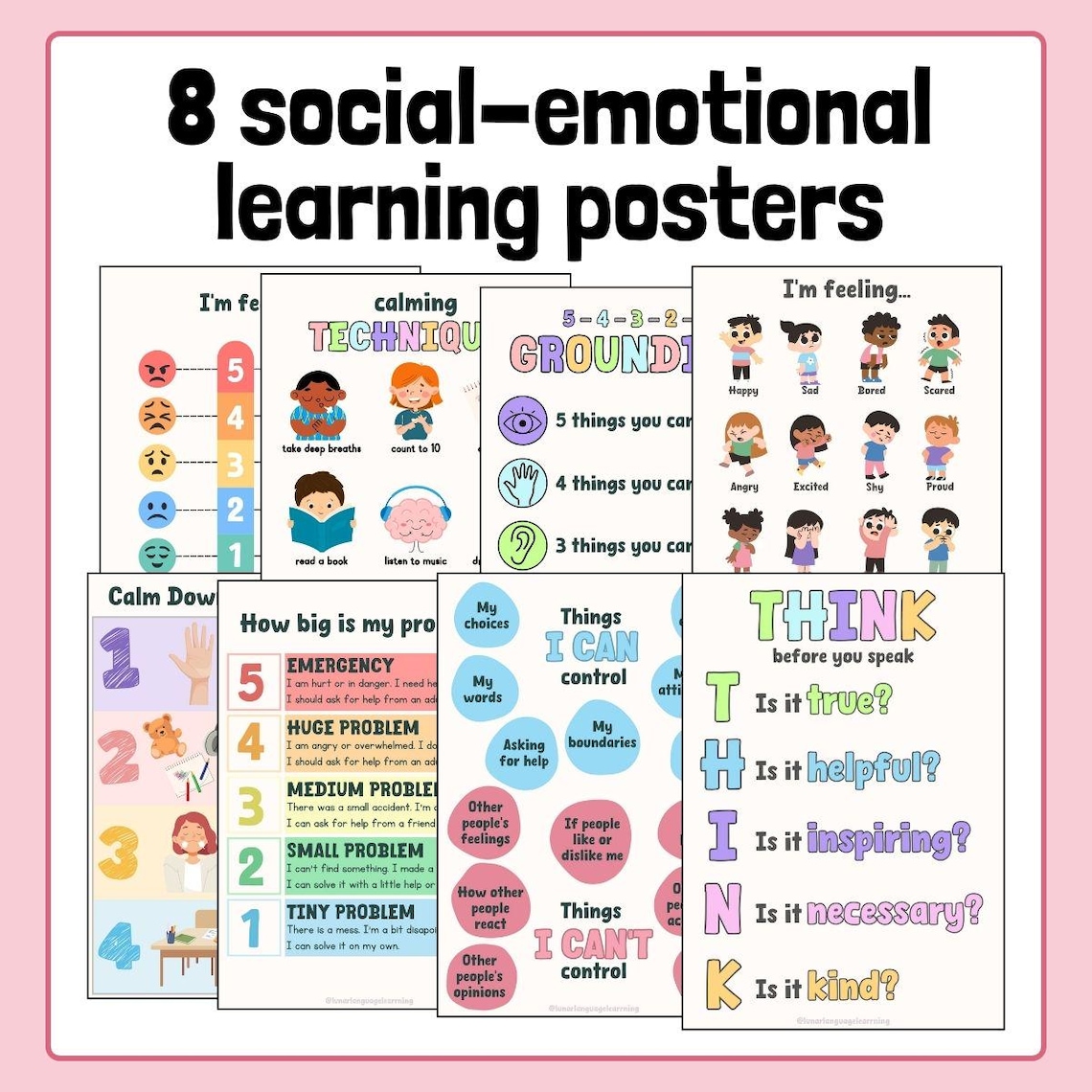 Calm Corner Poster Pack | Classroom Management | Social Emotional ...