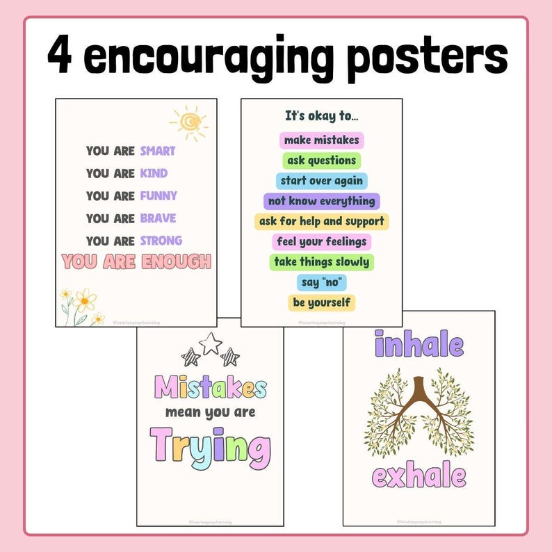 Calm Corner Poster Pack | Classroom Management | Social Emotional ...