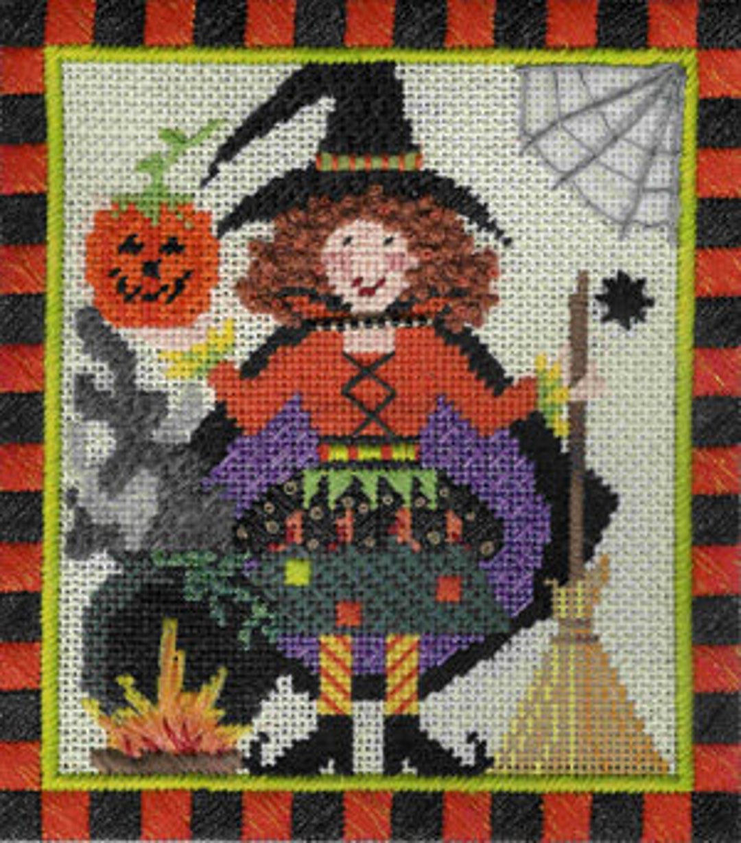 Pretty Witch Needlepoint Stitch Guide (PDF Only, No Canvas, Chart, or ...