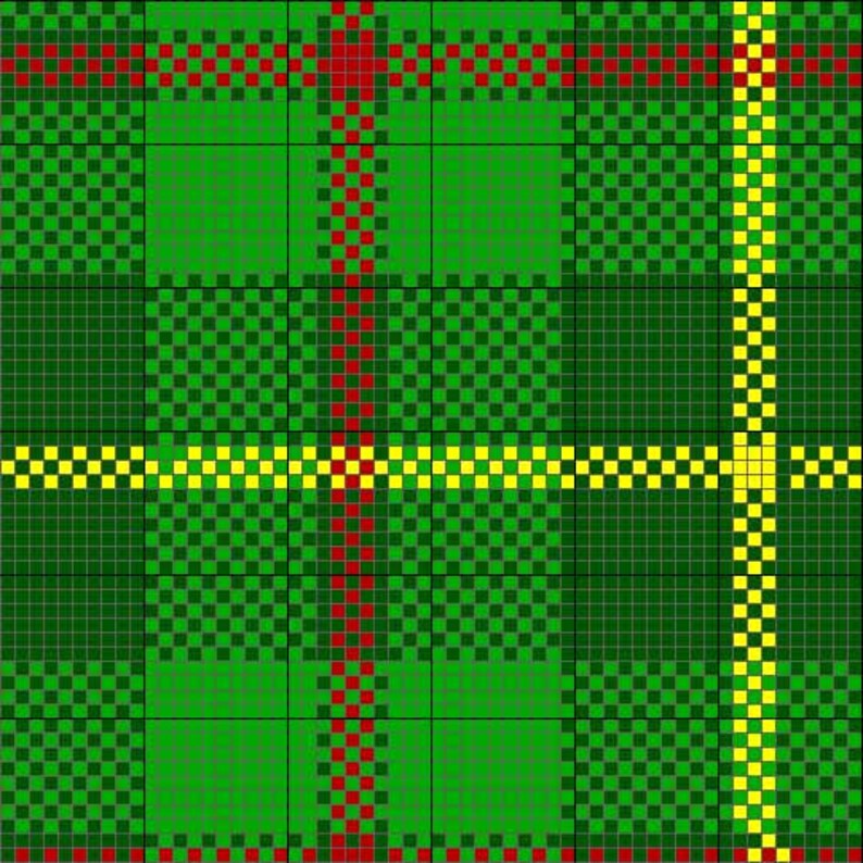Galloway Tartan Charted for Needlepoint or Cross Stitch - Etsy