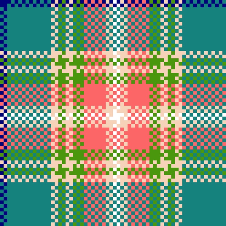 Gallagher Tartan Charted for Needlepoint or Cross Stitch (PDF ...