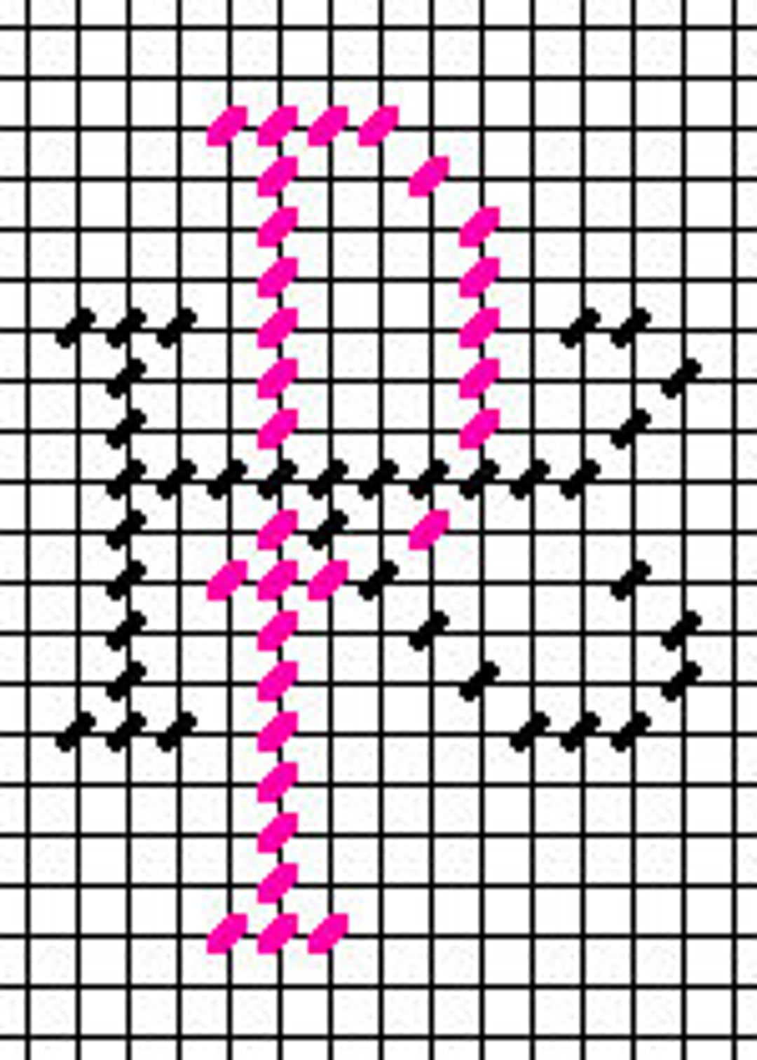 Interlocked Two-letter Monogram Chart for Needlepoint or Cross - Etsy