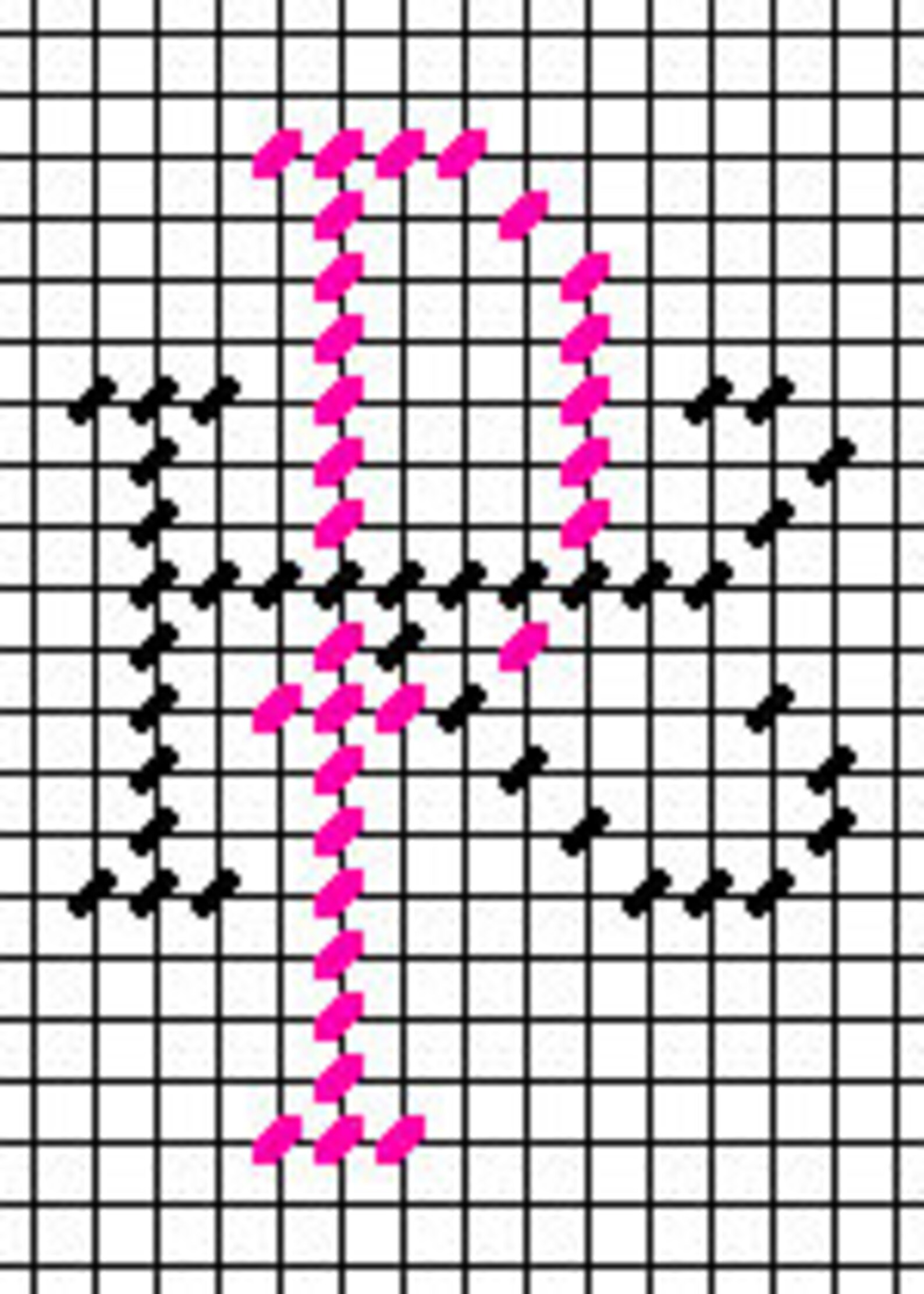 Interlocked Two-letter Monogram Chart for Needlepoint or Cross - Etsy
