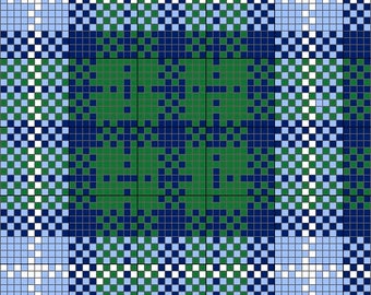 Clan Ranald macdonald Tartan for Needlepoint or Cross Stitch | Etsy