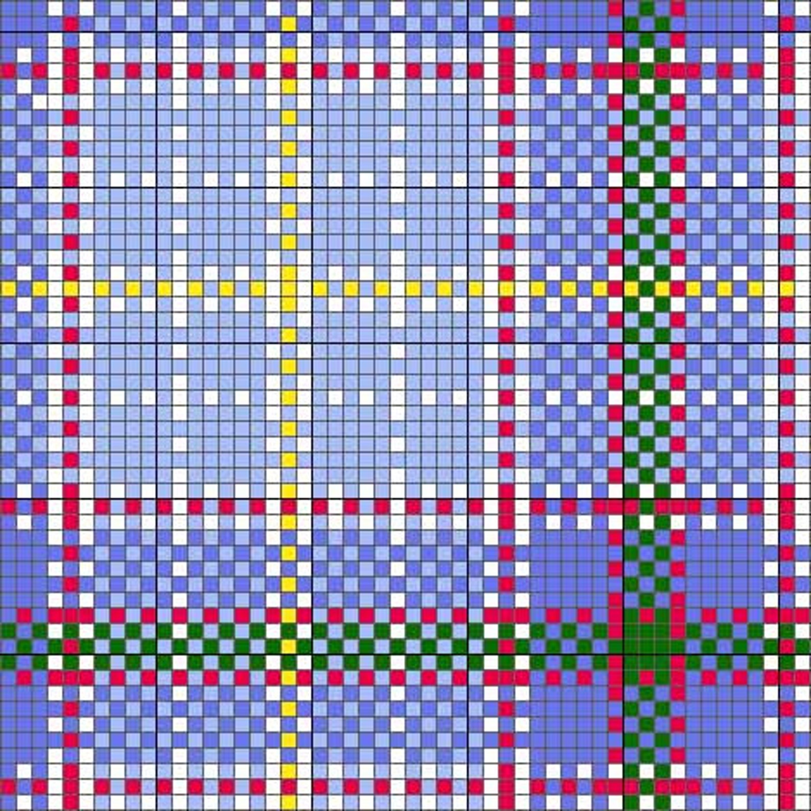 Custom Tartan Plaids for Cross Stitch Custom Charted - Etsy