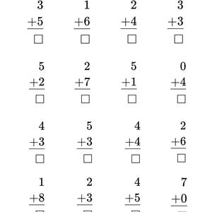 3 Pack Printable Simple Vertical Addition Worksheet - Etsy