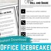 Roll and Share Ice Breaker for Staff Meeting Printable Employee ...