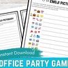 Fall Scattergories Game Printable Autumn Themed Think Fast Categories ...