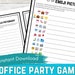 Work Emoji Pictionary Game for Office Party Printable | Company Work ...