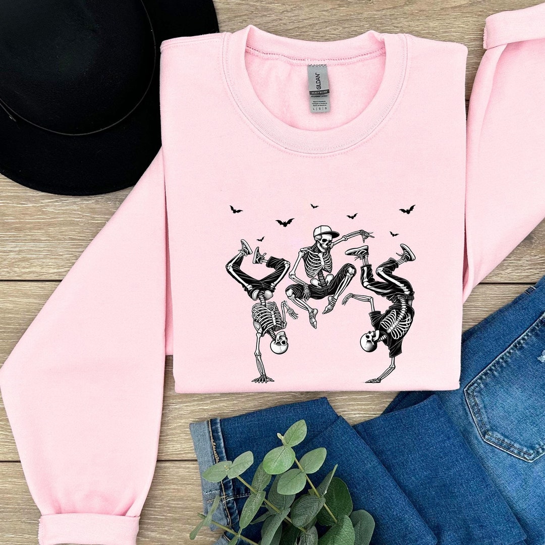Skeleton Dancing Halloween Shirt, Skeleton Breakdance Shirt, Halloween ...