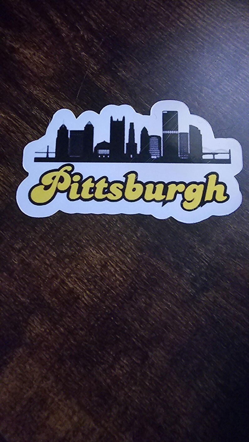 Pittsburgh Sticker / Waterproof Made in Pittsburgh 412 Stickers ...