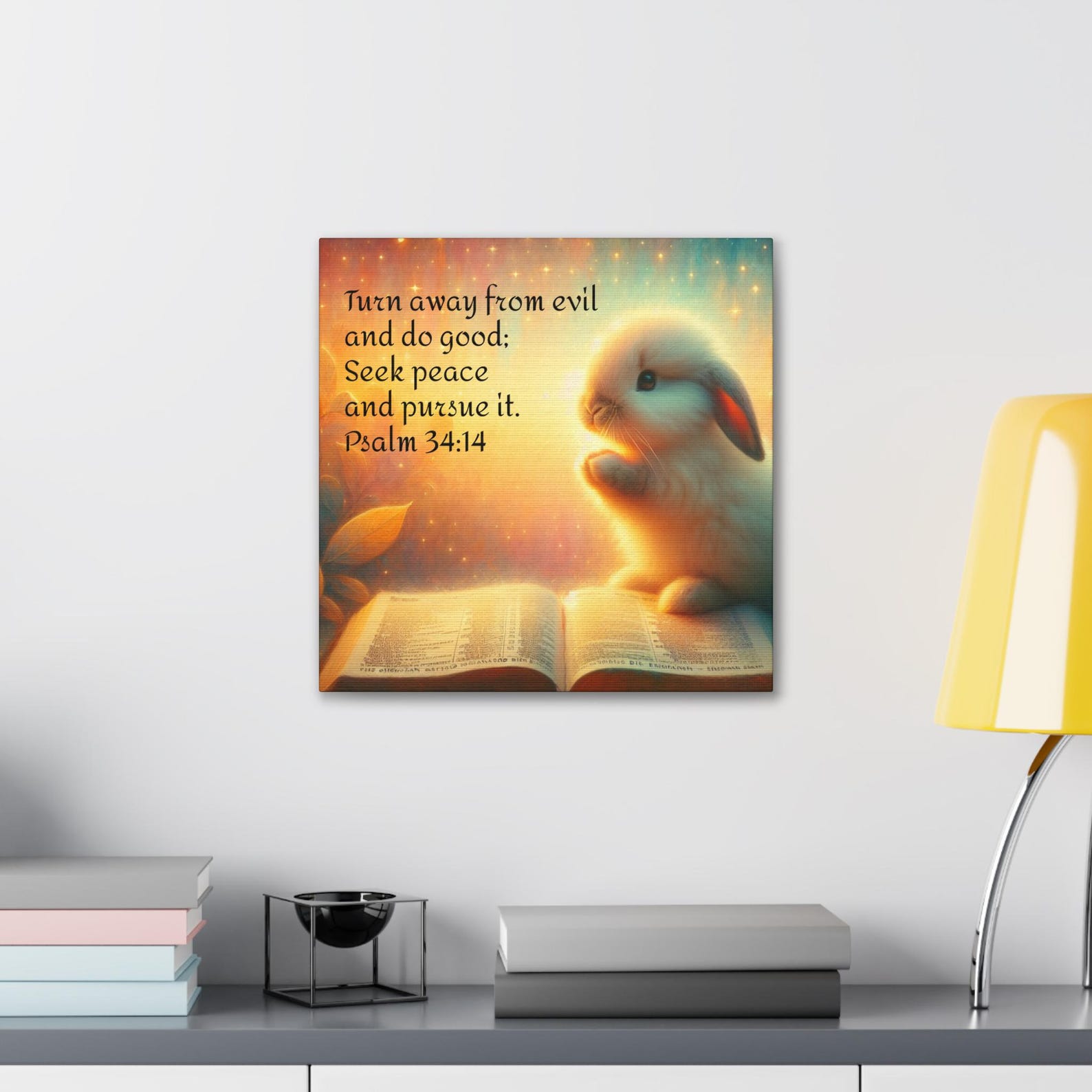 Praying Bunny Canvas Gallery Wraps - Etsy
