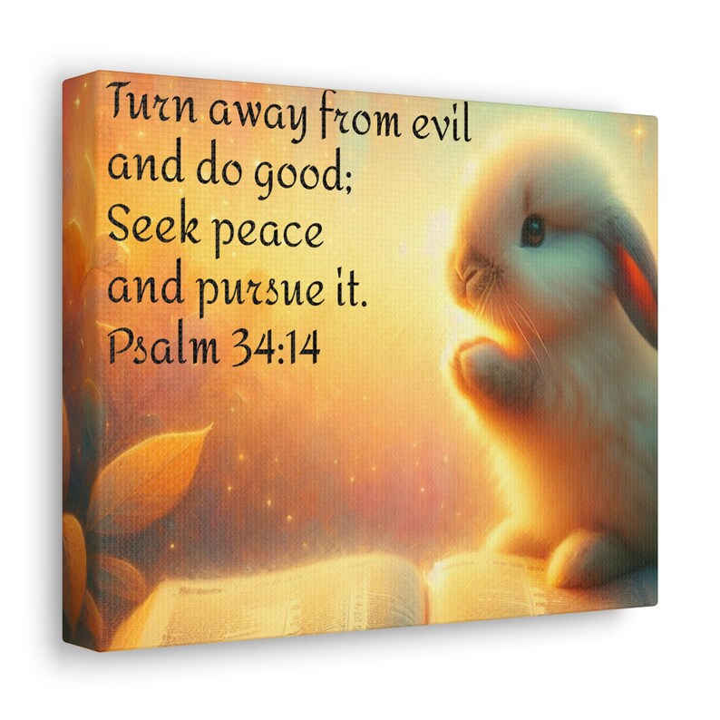 Praying Bunny Canvas Gallery Wraps - Etsy