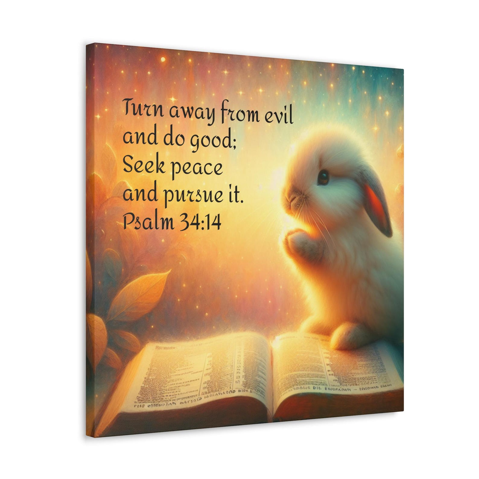 Praying Bunny Canvas Gallery Wraps - Etsy