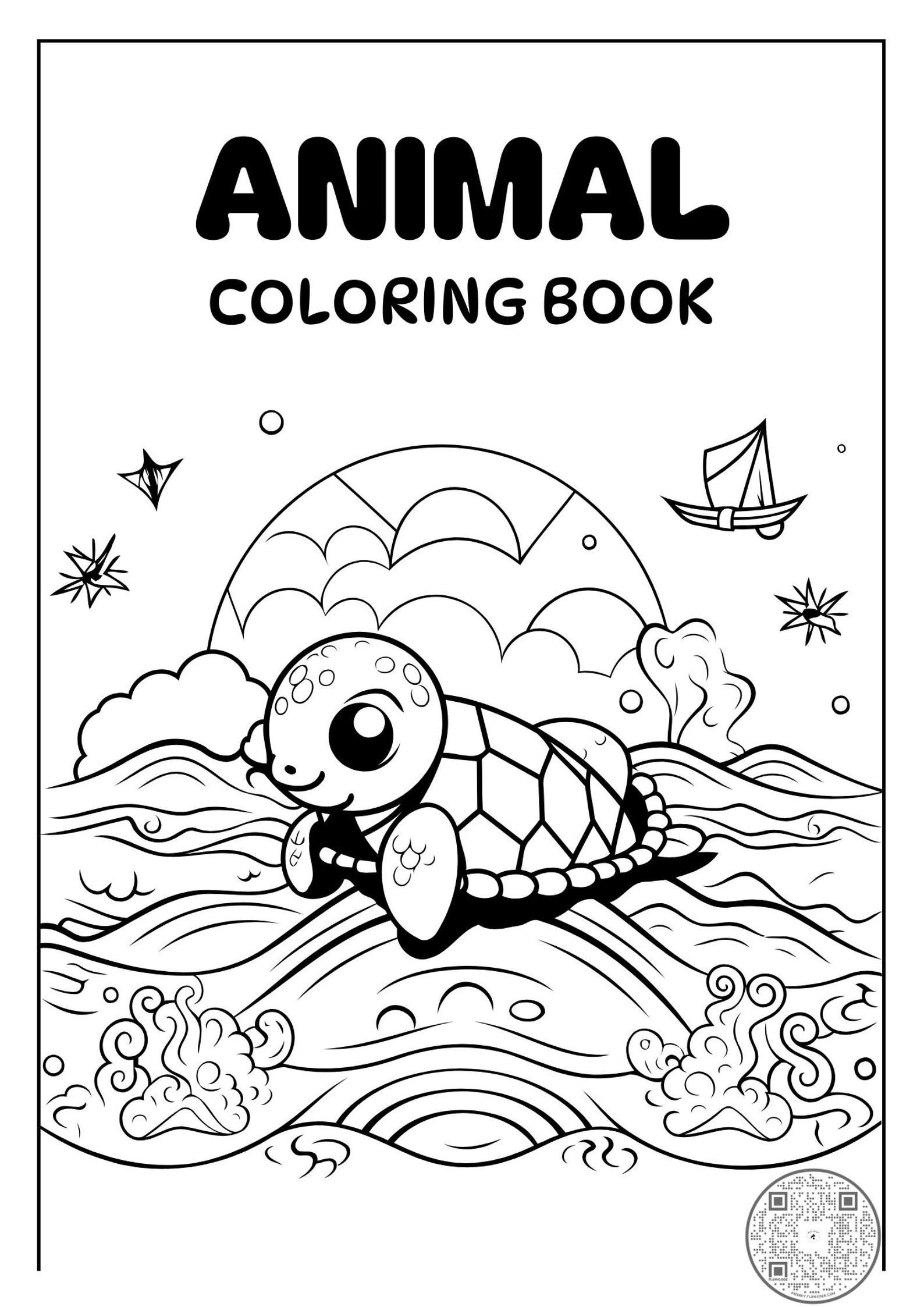 Animal Coloring Book - Etsy