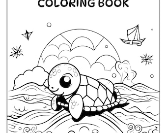14 Page Cute Bubbly Animal Coloring Book With Funny Lines and Phrases ...