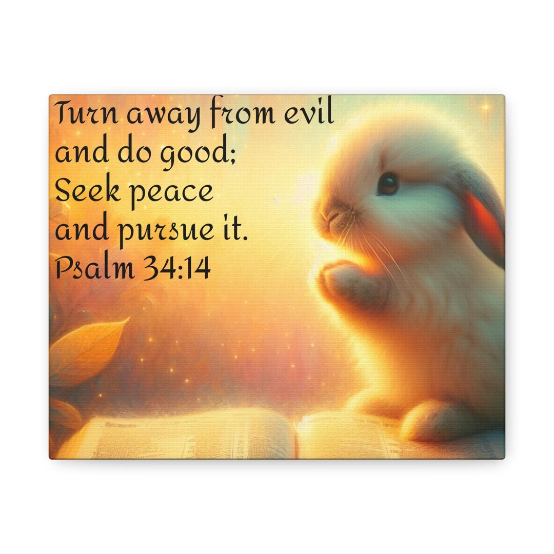 Praying Bunny Canvas Gallery Wraps - Etsy
