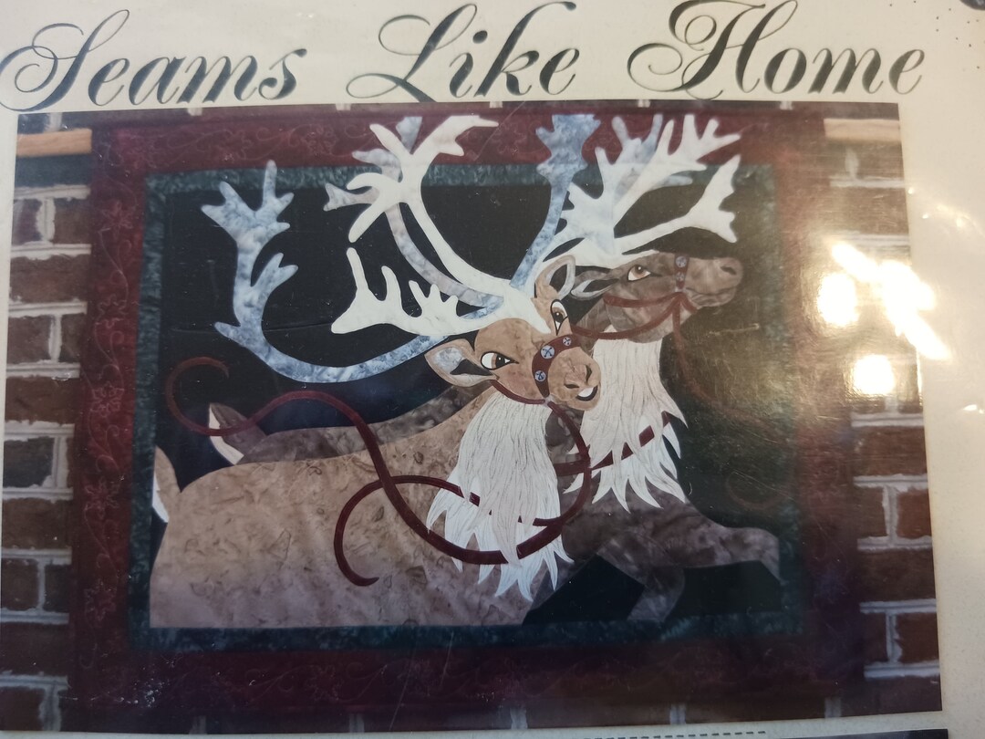 Rare Find Joan Jones Seams Like Home Reindeer. Two Reindeer in the ...