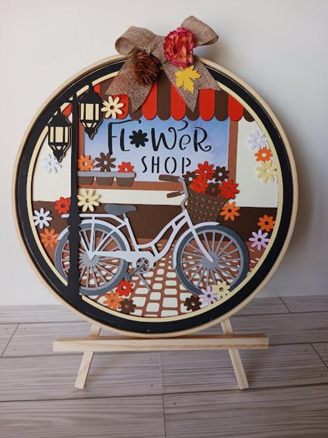 Fall Decor, Bike Ride. Cycle to the Flower Shop and Pick up Multi ...
