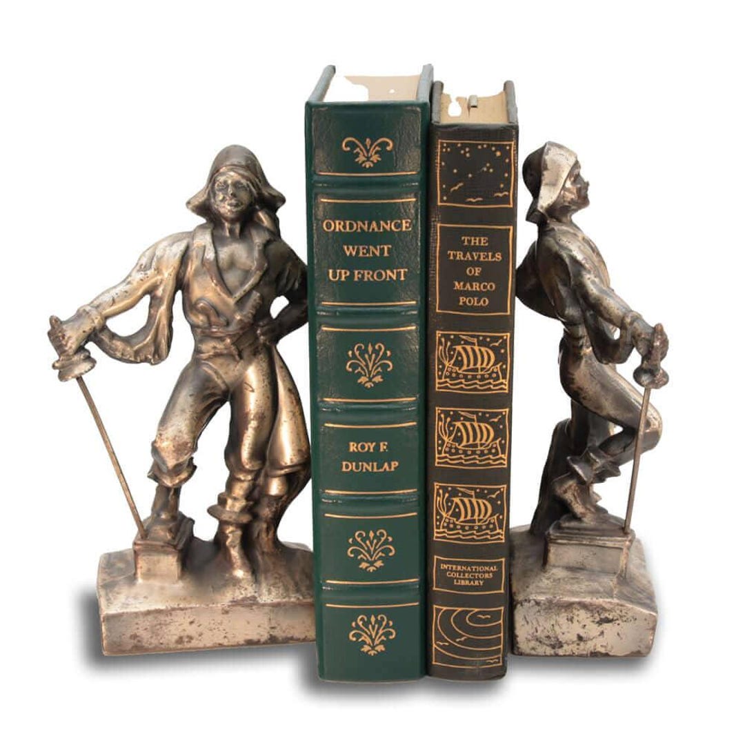 Vintage Pirate Bookends Heavy Gray Metal Ca 1935 - Etsy