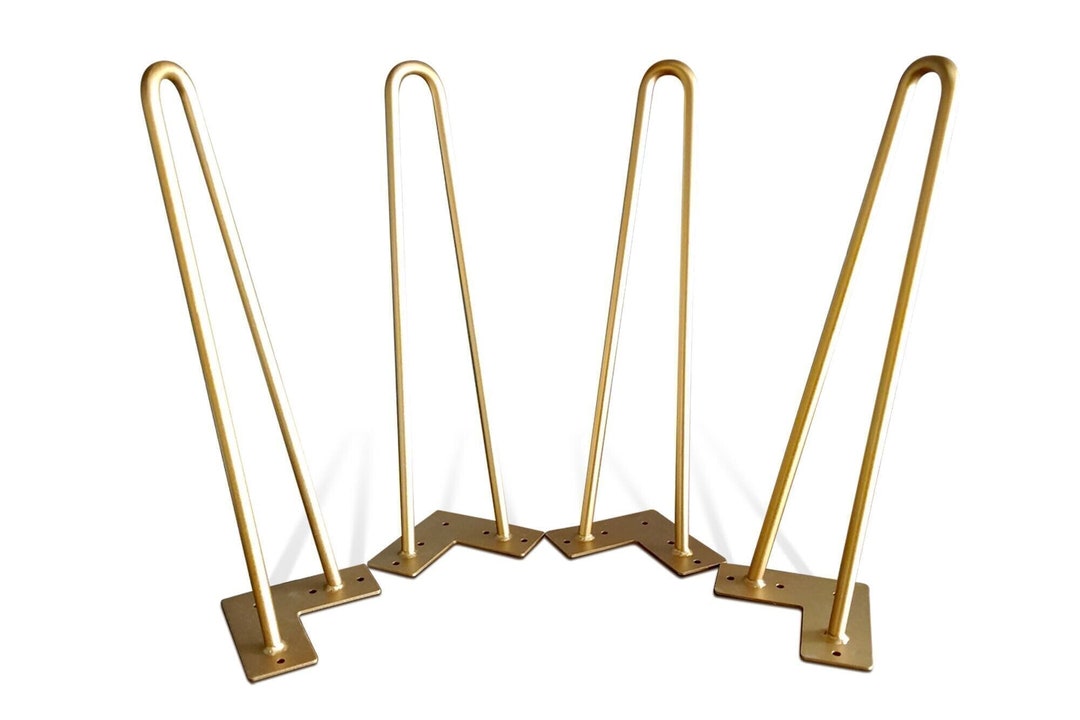 Premium 2 Rod INCLINED Hairpin Legs Brass 1/2 - Etsy