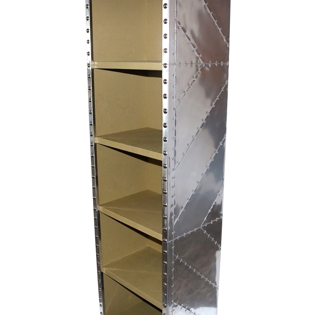 Aviator Aircraft Aluminum Bookcase 6 Canvas Shelves 79 - Etsy