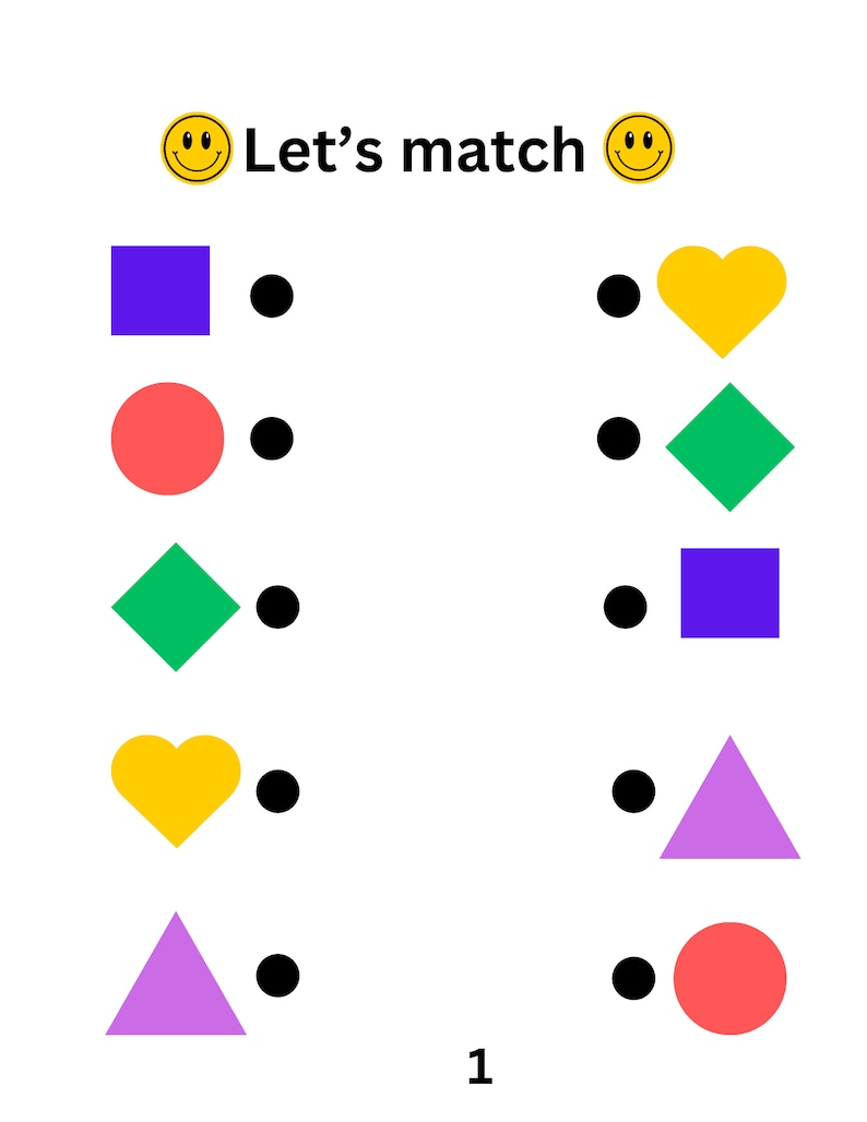 Printable Matching Worksheets, Match the Picture Preschool ...