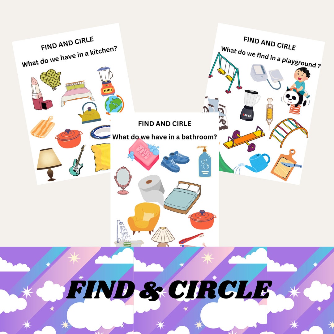 Printable Identifying Object Worksheets, Identify the Picture Preschool ...