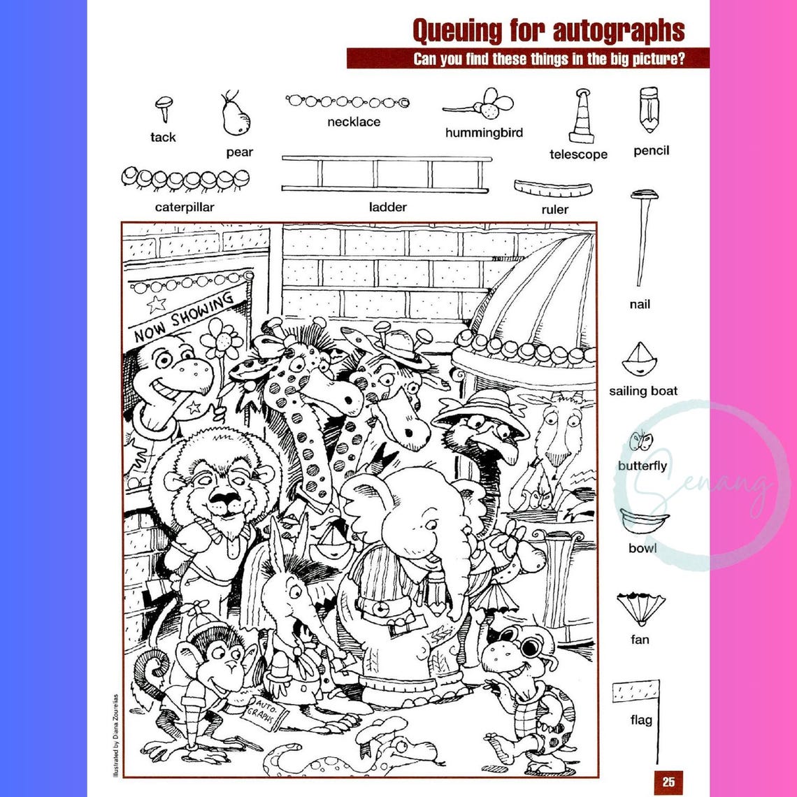 Find the Hidden Pictures Activity for Children PDF With Answers ...