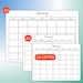 Printable Blank Monthly Calendar Monday Start January to December ...